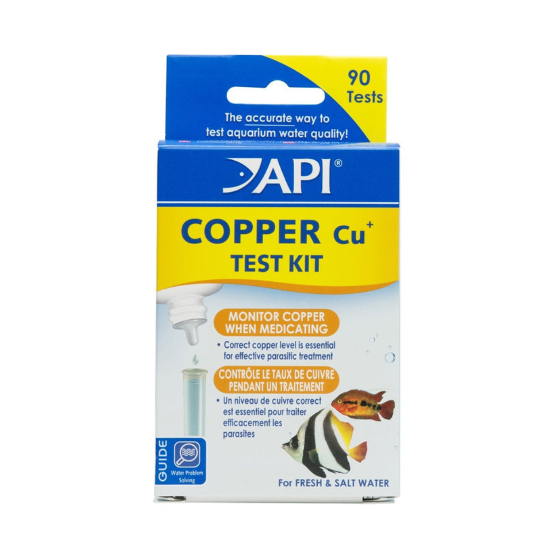 API Copper Cu+ Test Kit Monitor Copper when Medicating in Freshwater a ...